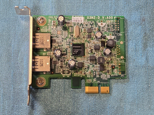 USB 3.0 Dual-Port PCIe Low Profile Expansion Card U3N2-D Dell 0FWGJ8 ...