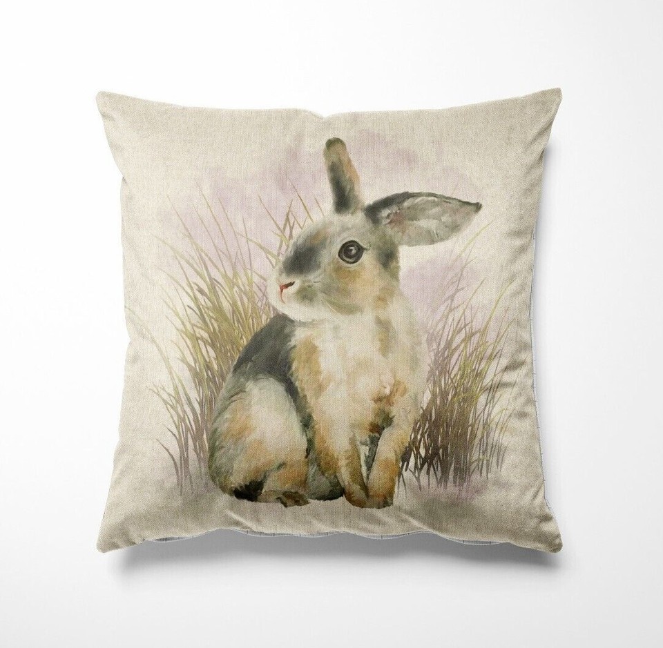 Animal Country Creature Linen Look Cotton Rich Fabric Cushion Panels ...