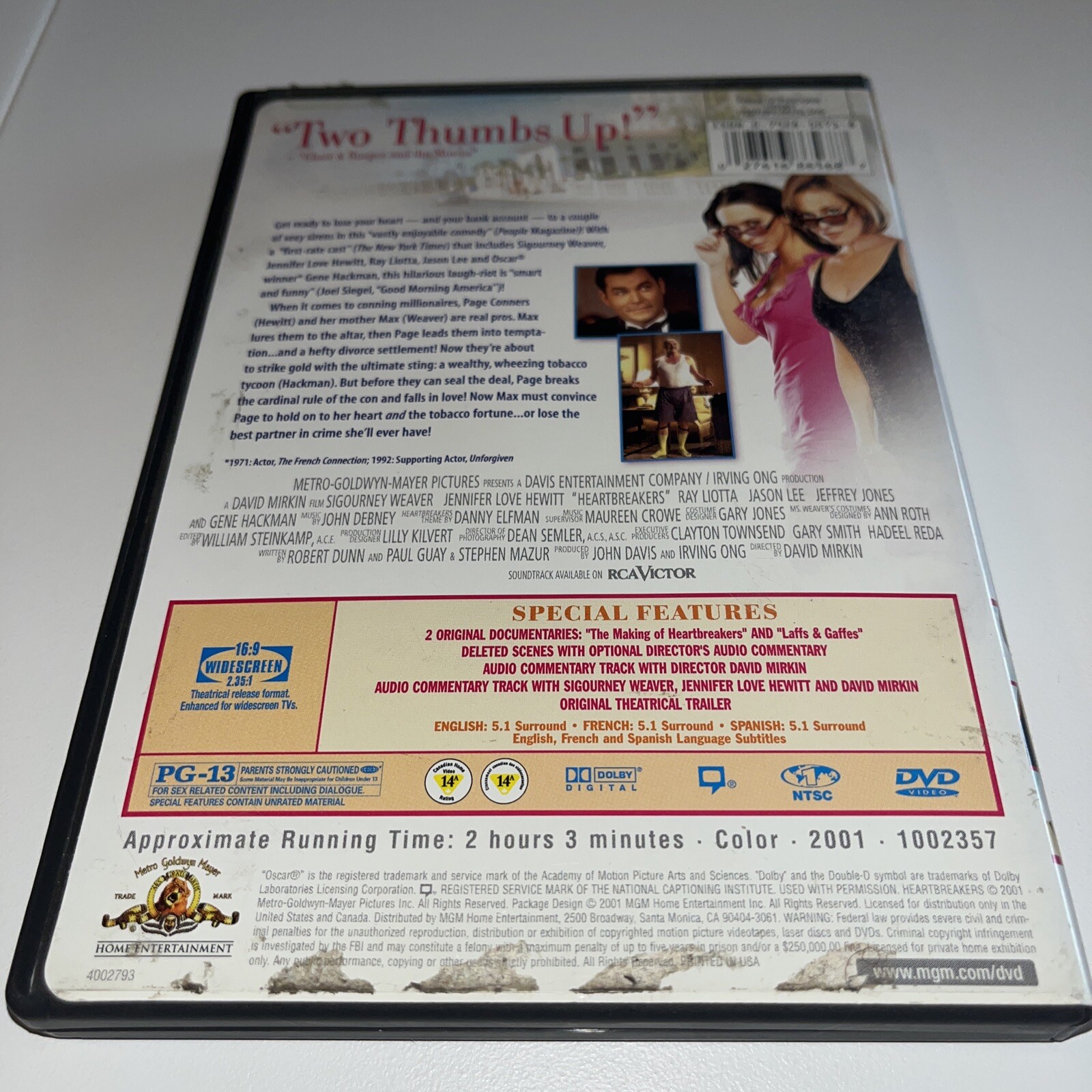 Heartbreakers DVD David Mirkin(DIR) 2001 With Insert 27616865687 | eBay