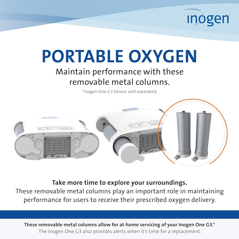One G3 Column Pair - Oxygen Accessories - Two Removable Metal Columns ...
