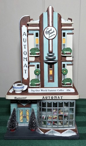 Dept 56 Clark Street Automat Christmas in the City Village House - w ...