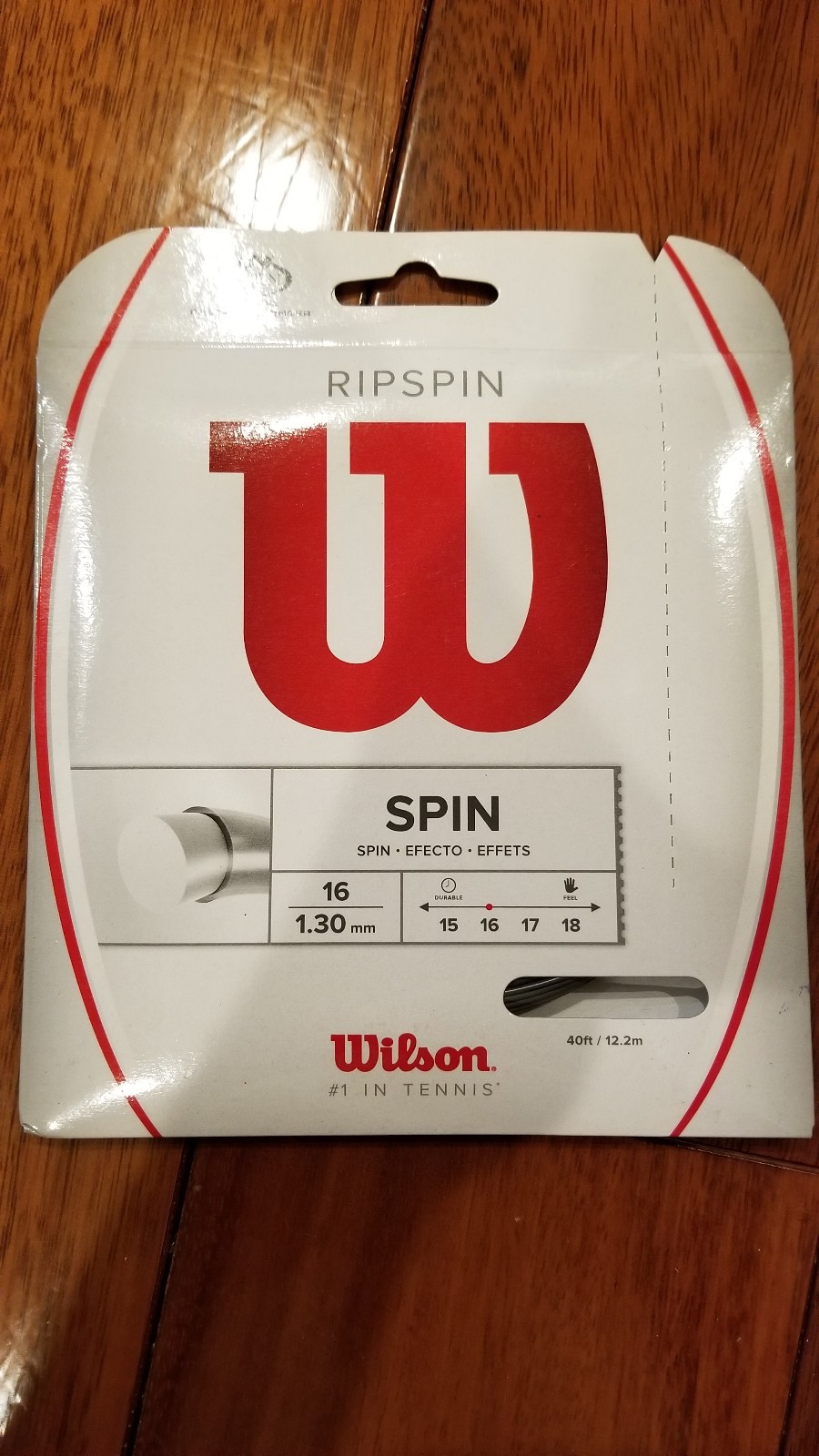 Wilson Spin Ripspin Black 16 Gauge 1.3 MM Tennis Racket String | eBay