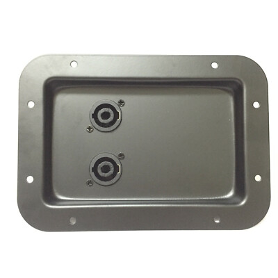 Large Metal Speaker Jack Plates with Dual Aftermarket NL4MP 178mm x ...