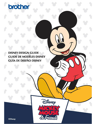Brother NQ3500D BP3500D Disney Design Guide COLOR Copy Reprint Spiral ...