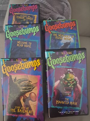 Lot of 5 Goosebumps VHS Tapes+3 Paperbacks | eBay