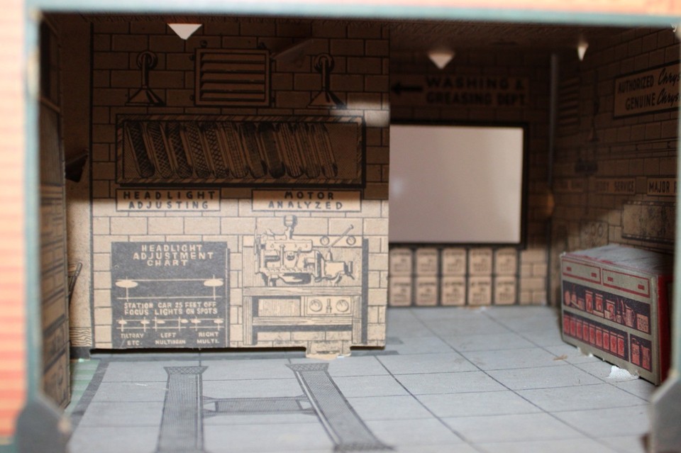 Built Rite set 28 Toy Garage Chrysler Plymouth Dealer Cardboard Pre War ...