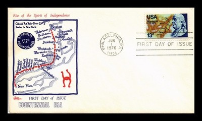 DR JIM STAMPS US COVER BENJAMIN FRANKLIN USA BICENTENNIAL FDC SCOTT ...