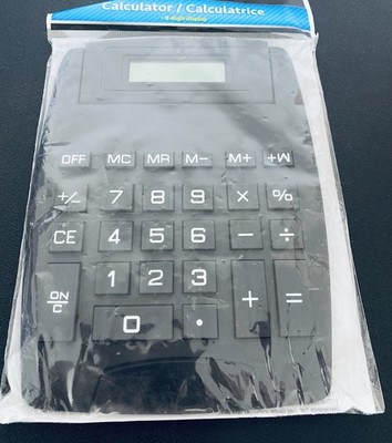 8-Digit Large Jumbo Desktop Calculator Big Button SEALED w/BATTERY SAME ...