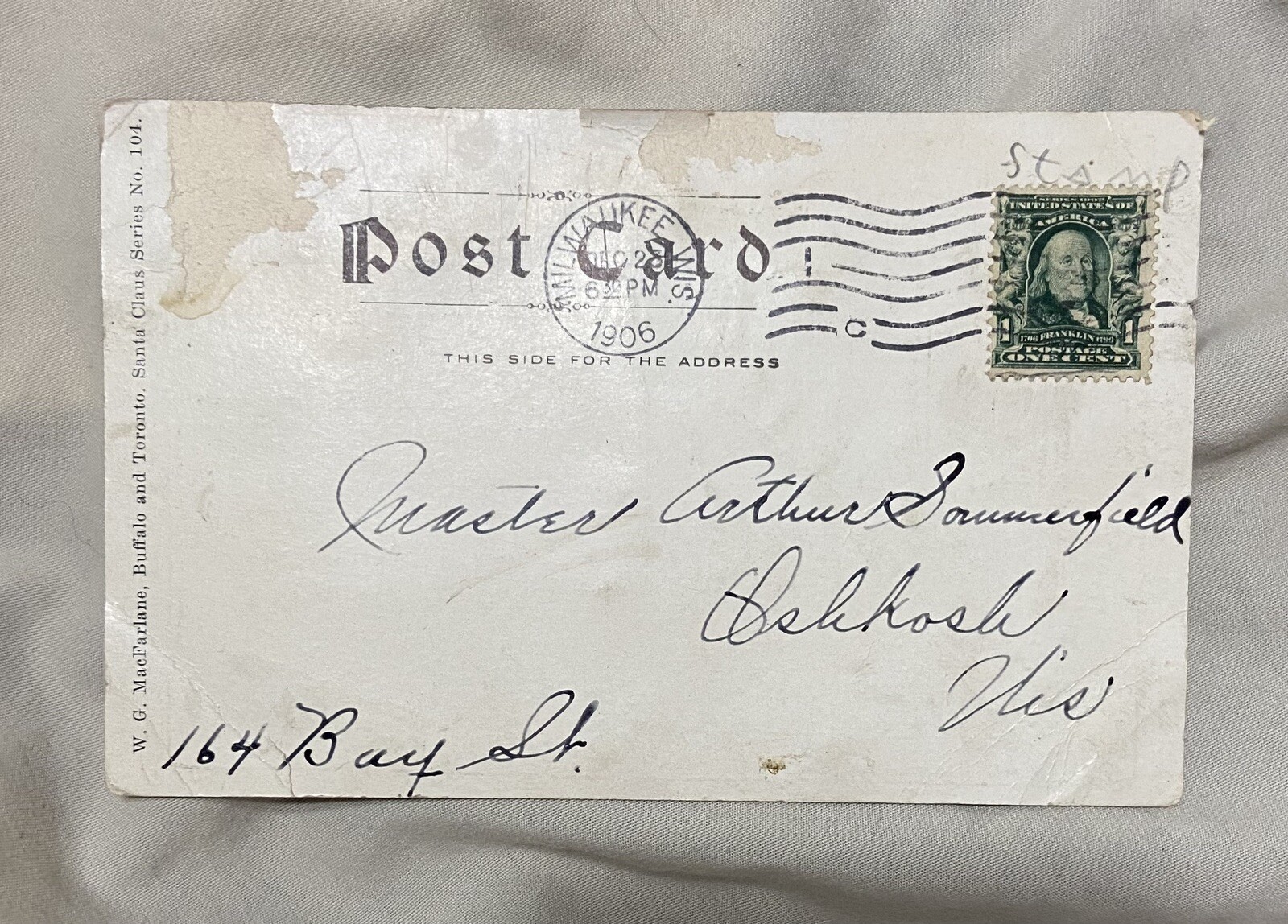 Vintage UDB Postcard Christmas Telegram From Santa Claus Railroad ...