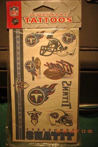 NFL 1 SHEET 7 TEMPORARY TATTOOS TENNESSEE TITANS --- FREE SHIPPING | eBay