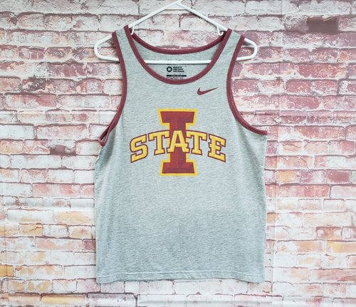 🔥 Iowa State Cyclones Nike Gray Tank Top Shirt Men's Small S | eBay
