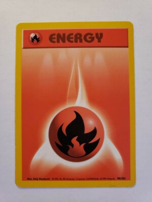Pokemon Card Fire Energy - (98/102) Base Set ***NM*** | eBay