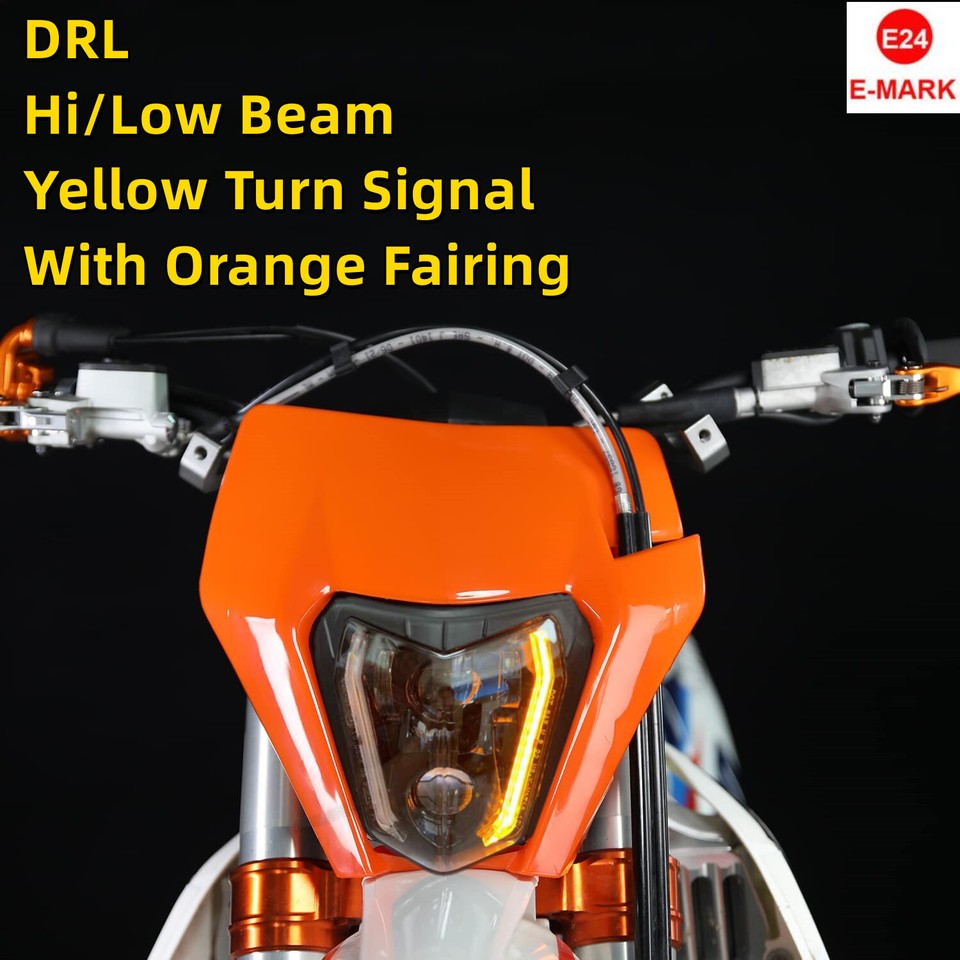 LED Headlight Turn Signal W/Mask Assembly For KTM SMC-R 690 EXC XCW 350 ...