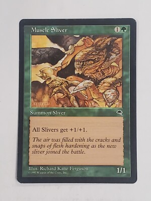 MTG Muscle Sliver (Tempest/Green/C) - BGM | eBay