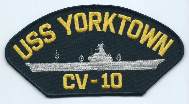 USS Yorktown CV-10 military ship seaman patch 3 X 6 | eBay