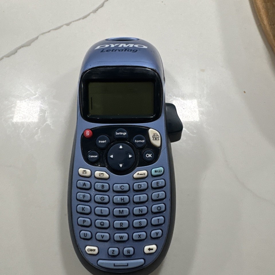Dymo LetraTag LT-100H Handheld Label Maker - Blue 3026981745768 | eBay