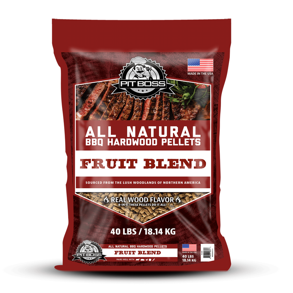 3 Packs 100% All-Natural Hardwood Fruit Blend BBQ Grilling Pellets, 40 ...