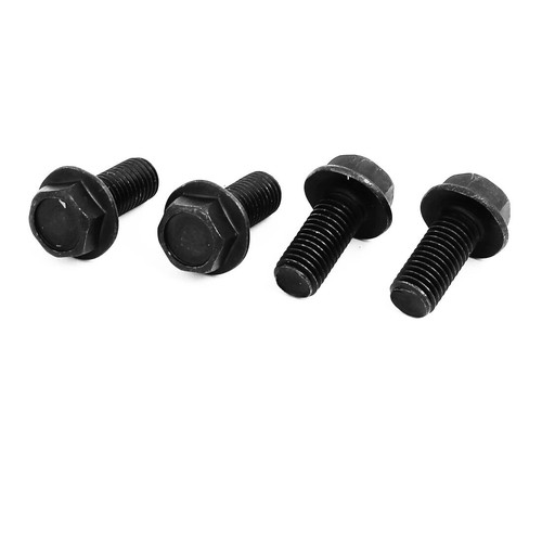 4 Pcs Metallic M7x17mm Reverse Thread Screw Black for Cutting Machine ...