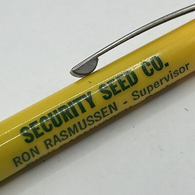VTG Ballpoint Pen Security Seed Co. Audubon IA Ron & Dirk Rasmussen | eBay