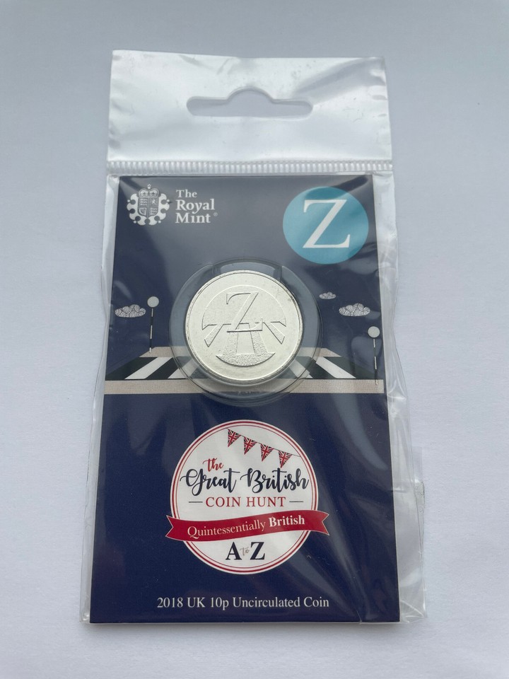 10P A-Z ALPHABET 10 PENCE 2018 & 2019 UNCIRCULATED COINS - VARIOUS ...