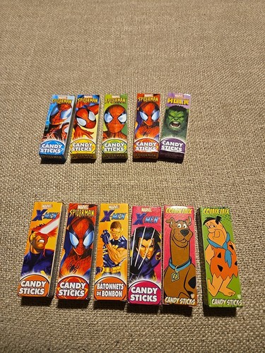 World Candies Candy Sticks Boxes Lot Of 11, No Candy Empty | eBay