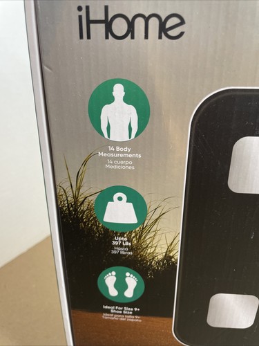 iHome Smart Bluetooth Digital Battery Power Bathroom Scale, Body Weight ...