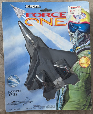 VINTAGE NEW 1993 ERTL FORCE ONE DIECAST USAF LOCKHEED YF-22 STEALTH ATF ...