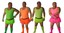 Stag Party Costumes Neon Guys Full Sets Mens Funny Tutus Party Outfits ...