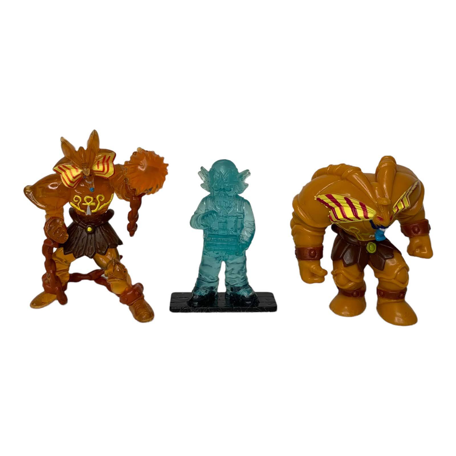 Lot of 3 Yu-Gi-Oh! Exodia Forbidden One Clear Solomon Muto Vintage Mini ...