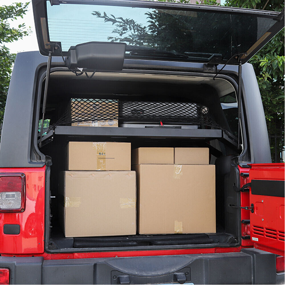 For Jeep Wrangler Rear Cargo Rack Luggage Storage Carrier Trunk for 07 ...