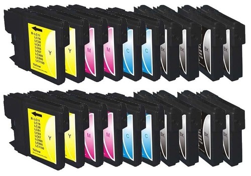 16 X Ink for Brother DCP-145C DCP-165C 185c DCP-385c/LC-980 XXL ...