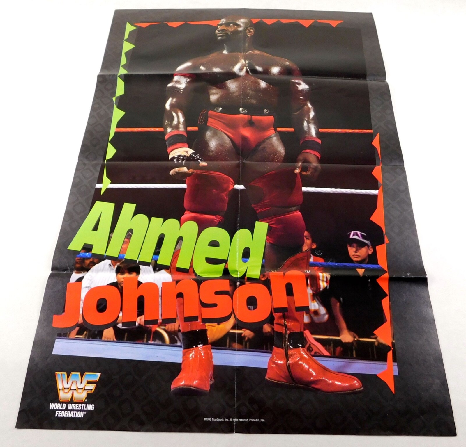 Marc Mero Ahmed Johnson WWF Wrestling Poster 22x32 WWE WCW New Wrestler ...