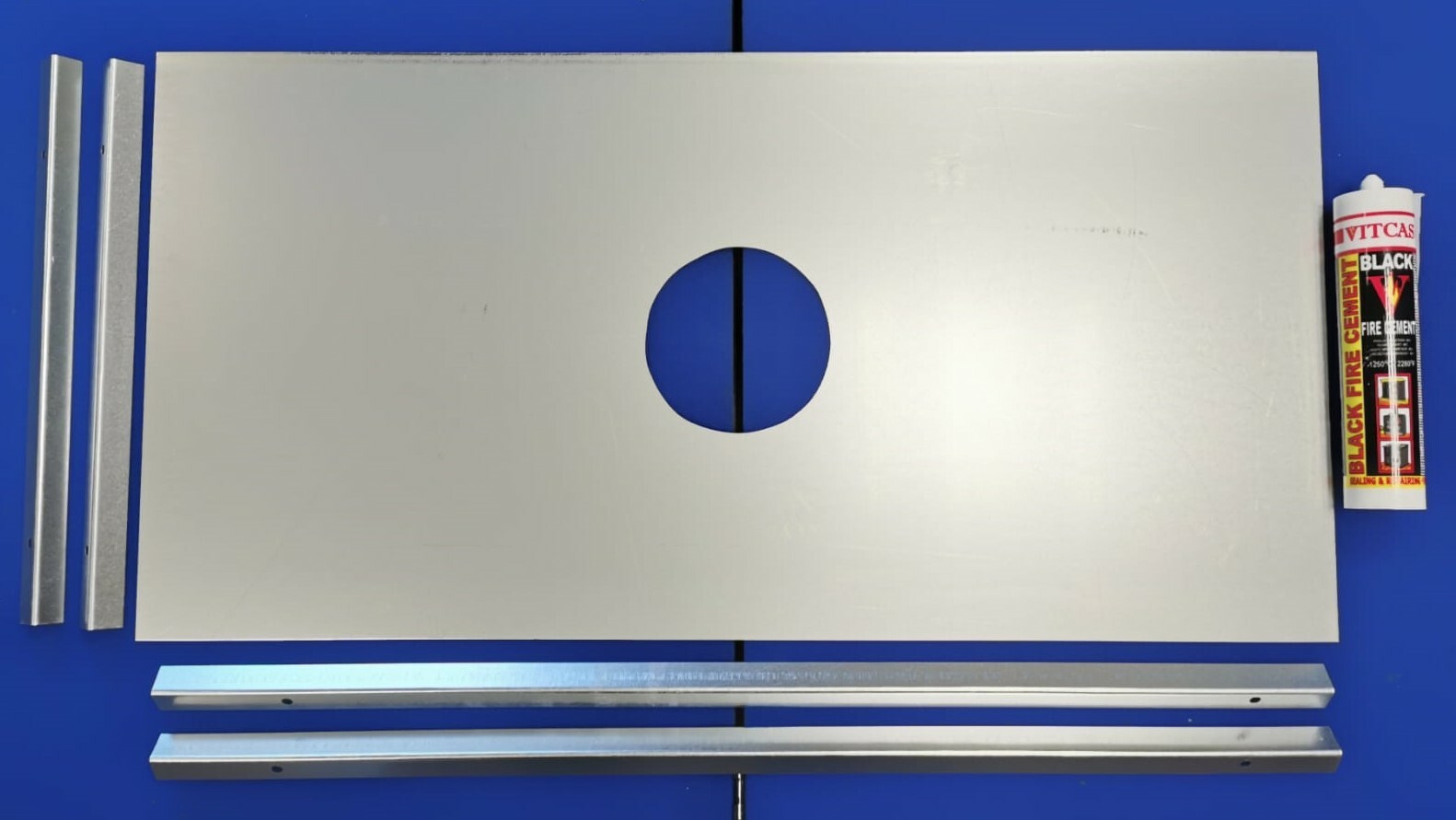 Stove register plate, steel chimney closure board for a wood burner ...