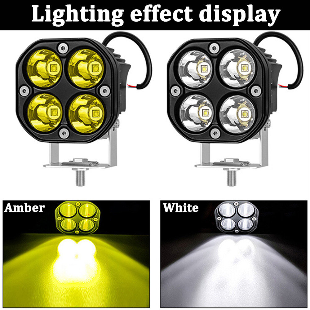 3inch LED Work Light Flood/Spot Cube Pods Bar Driving Fog Lamp Offroad ...