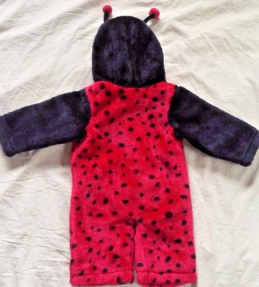 Ladybug Baby Halloween Costume Full Body Hood Red Black 12 Month ...