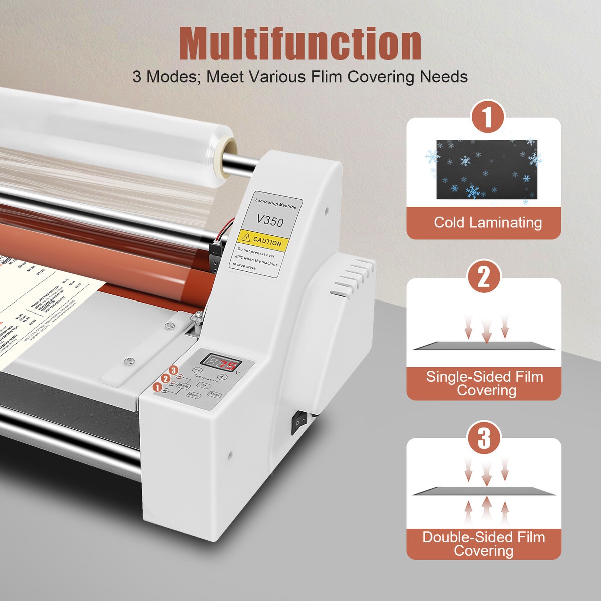 Laminators For Home Use Hot & Cold Roll Laminator Machine - 3-in-1 ...