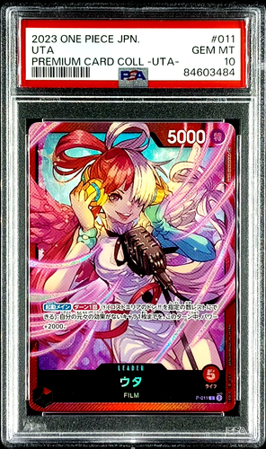 PSA 10 Uta P-011 Leader Premium Card Collection Uta One Piece Japanese ...