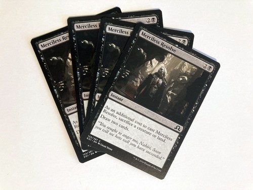 Merciless Resolve (4) NM Shadows Over Innistrad MTG Magic the Gathering ...