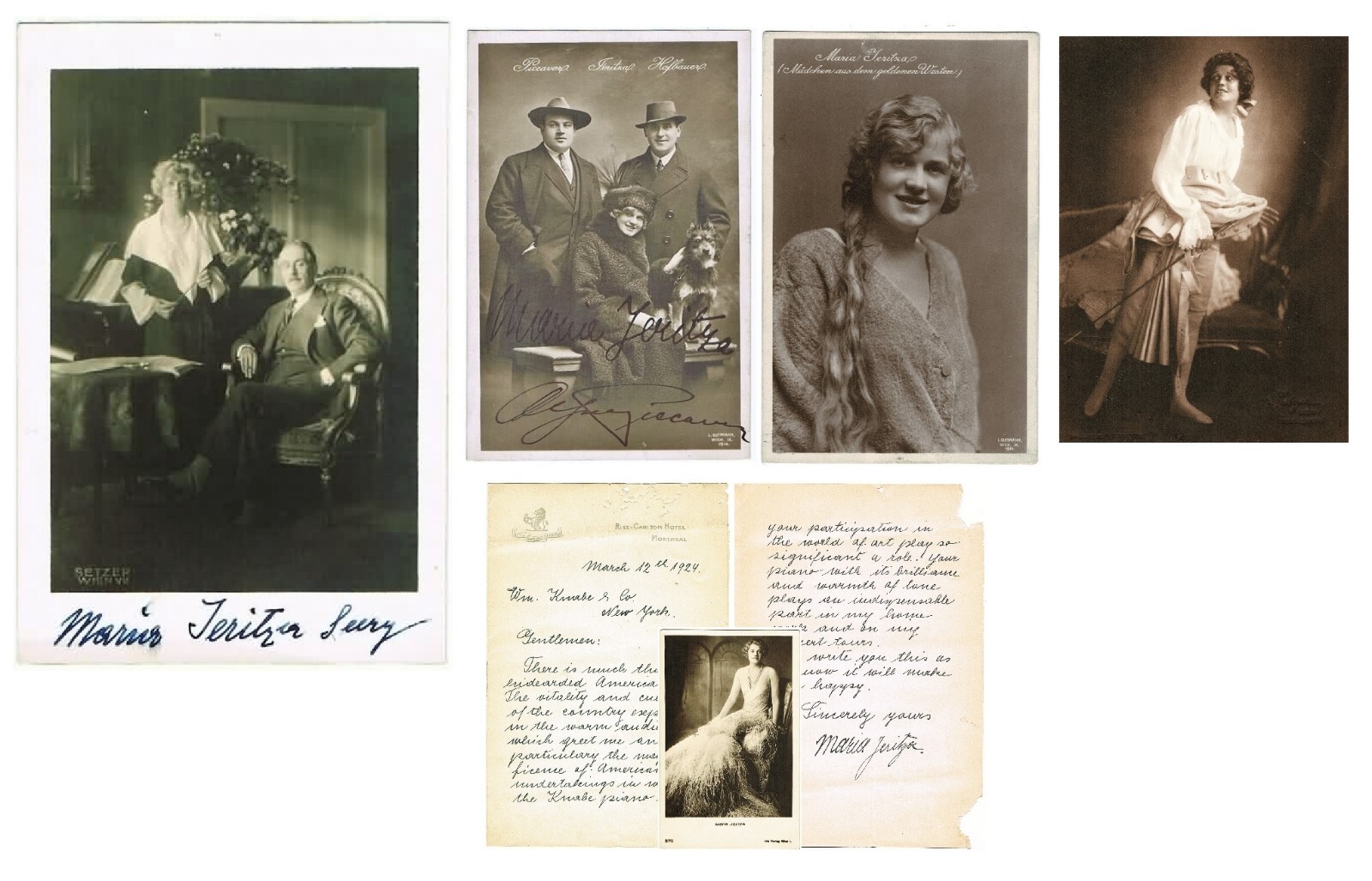 Lot with Maria Jeritza Autographed Photo Facsimile Letter....6 items | eBay