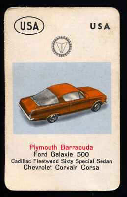 Plymouth Barracuda Kwartet card/Quartet card/Spielkarte Trading Card | eBay