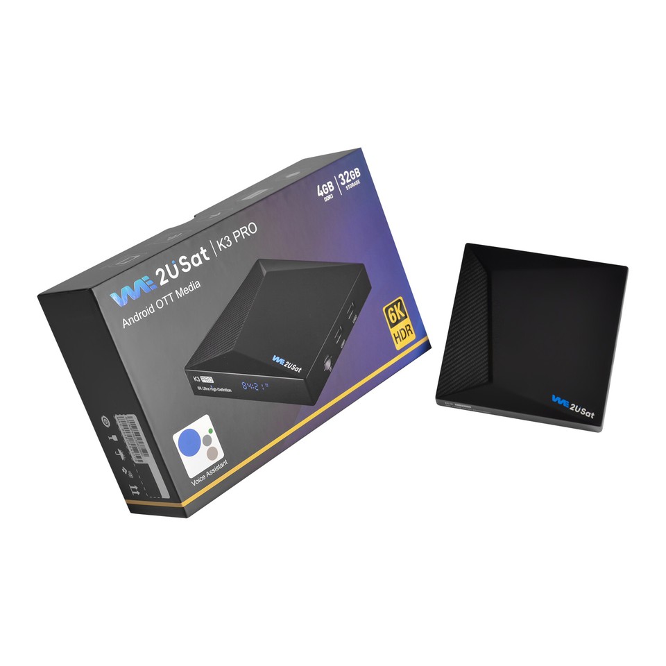 NEW 2025 2USAT K3 PRO 6K Ultra HD Super Clear Android Smart TV Box ...