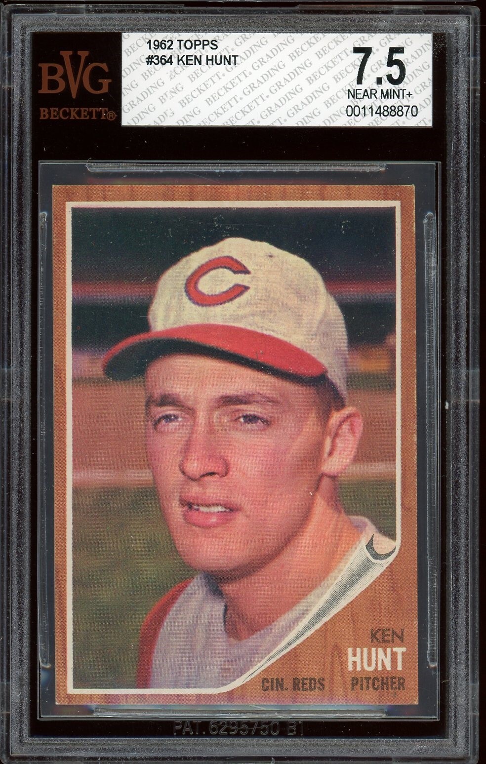 1962 Topps Baseball #364 Ken Hunt BVG 7.5 | eBay