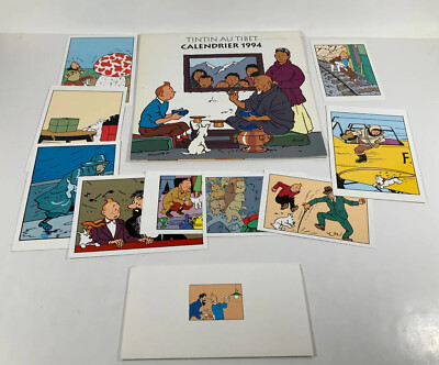 Vintage 1994 Herge’s TINTIN Calendar Post Card and Greeting Card ...