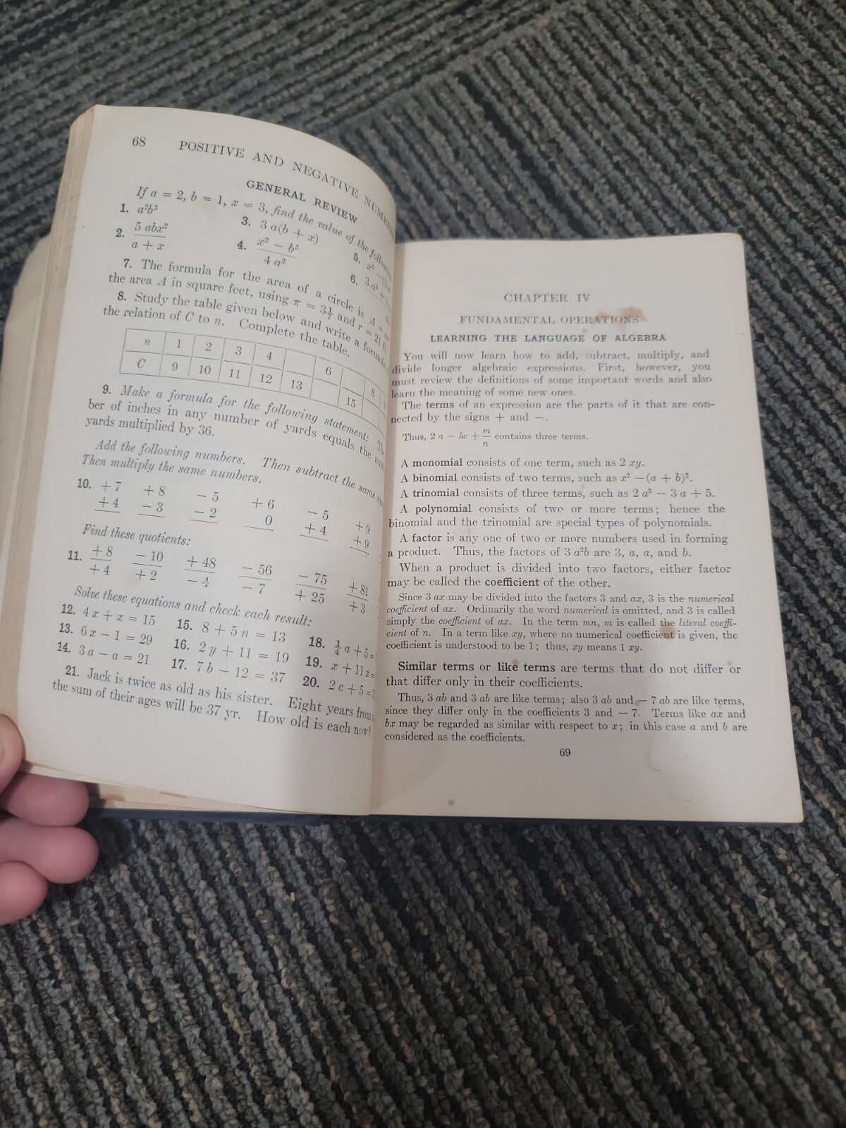 Rare - STRAYER-UPTON JUNIOR MATHEMATICS MODERN ALGEBRA Ninth Year 1930 ...