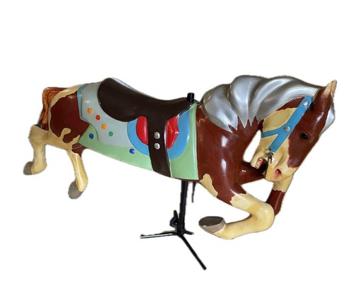 1940's Allan Herschell Carousel Horse, Full Size Pony, Metal Jumper ...