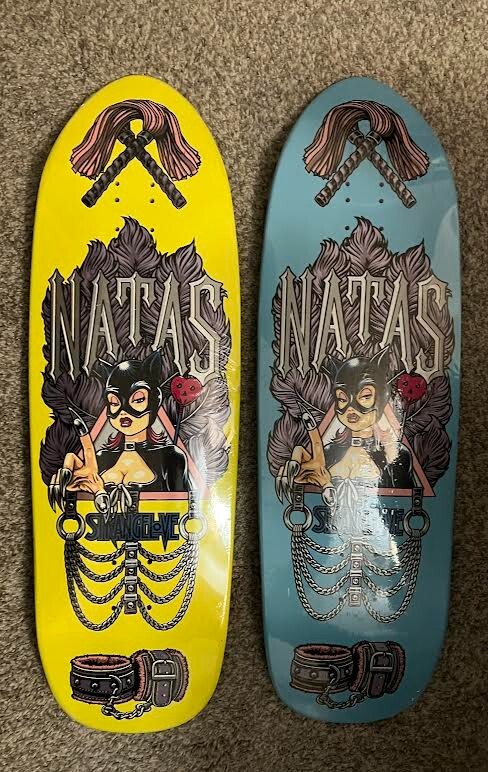 2 - STRANGELOVE NATAS KAUPUS SEAN CLIVER SKATEBOARD DECKS - YELLOW and ...