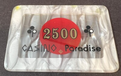 Casino Paradise Plaque, Value 2500, #20, Extra Large Plaque, Excellent ...