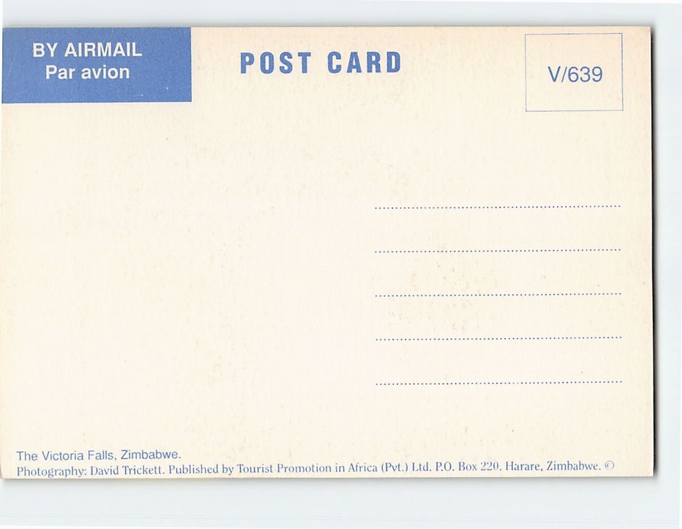 Postcard Scenes & Views Victoria Falls Zimbabwe | eBay