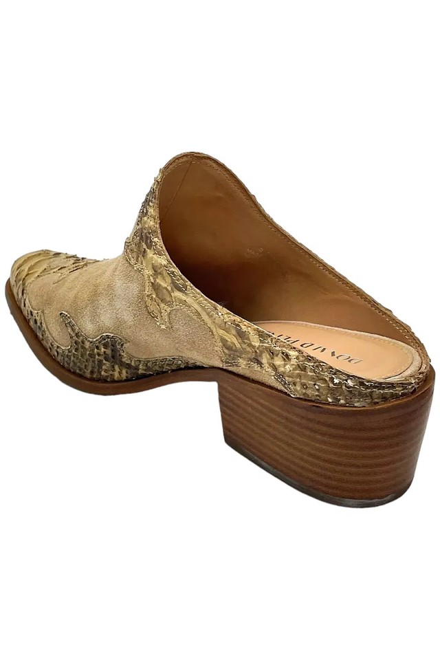Donald Pliner Women's Mindy Slip-On Heeled Calf Suede Mule Saddle | eBay