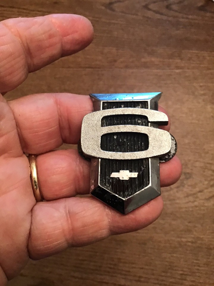 2 VINTAGE RAT ROD CAR EMBLEMS HOOD ORNAMENT FORD CHEVY BUICK OLDSMOBILE ...